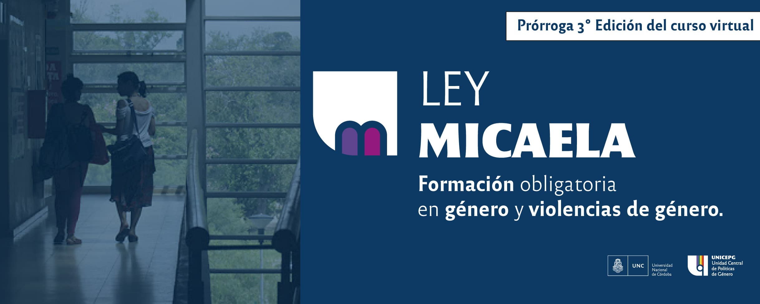 PRÓRROGA | 3° EDICIÓN | Curso Virtual de Formación en Género y Violencias de Género – Ley ...